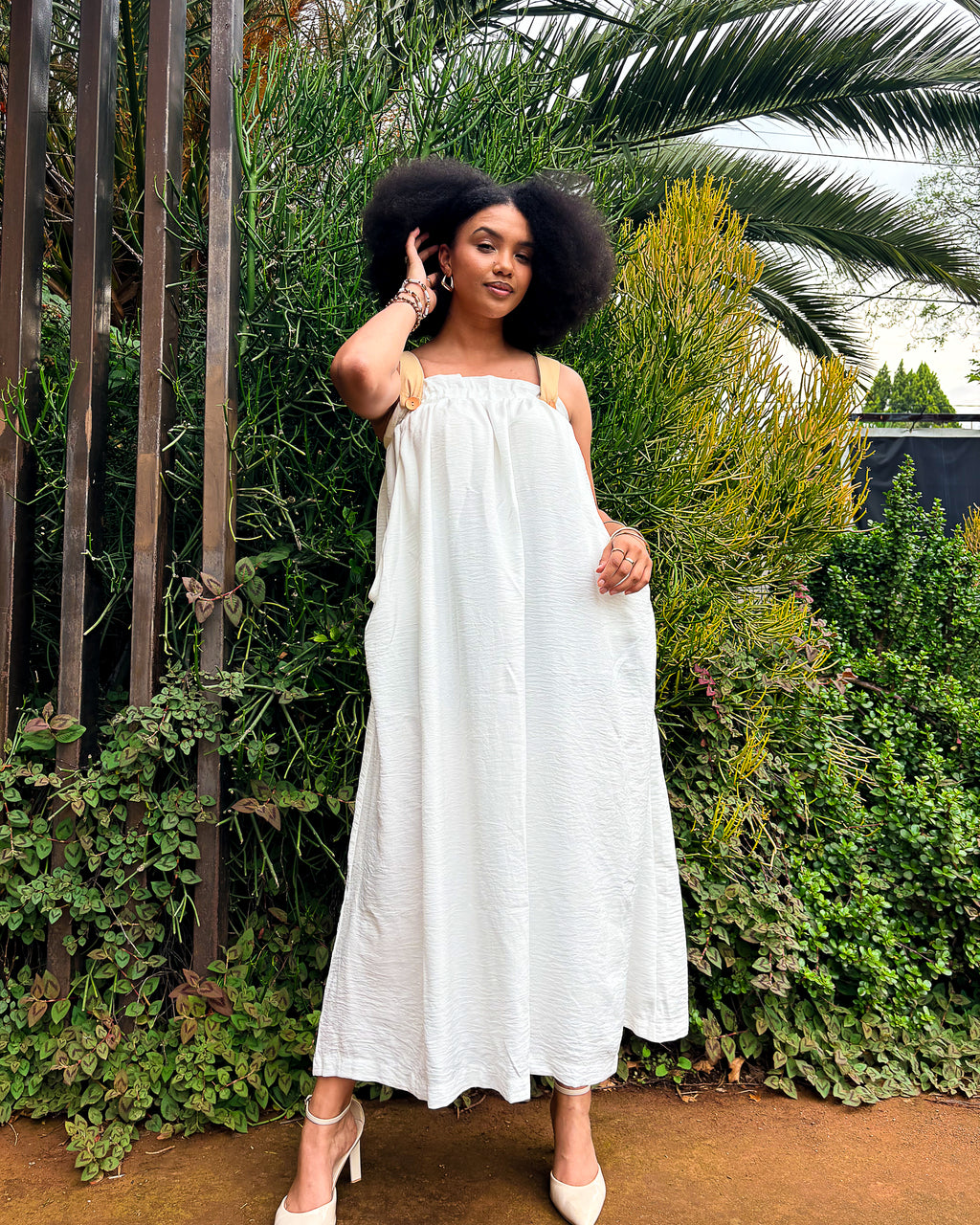 Himari Baggy Dress White – DR PACHANGA
